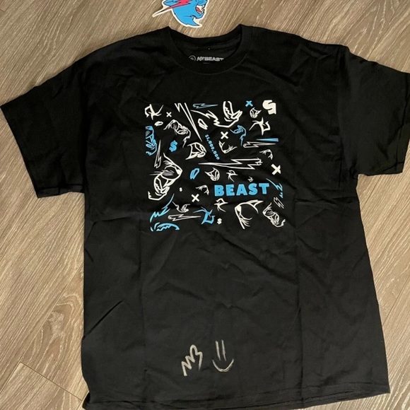 Mr. Beast | Shirts | Limited Edition Autographed Mr Beast Shirt New ...